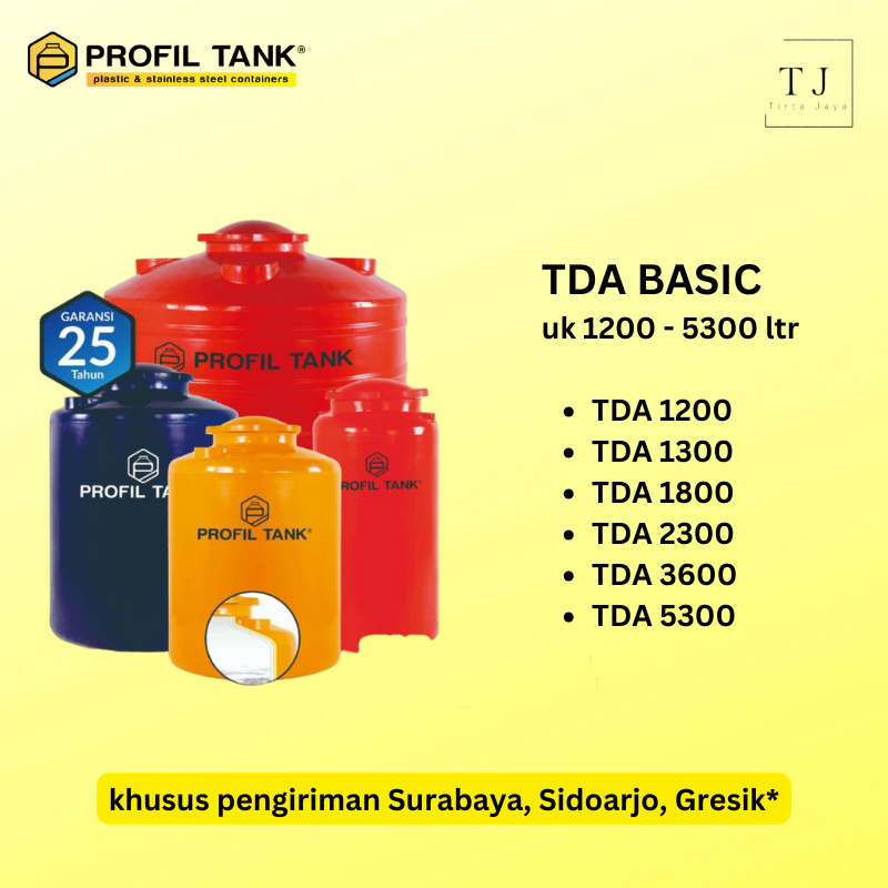 Jual Tandon Air PROFIL TANK TDA 1200L 1300L 1800L 2300L 3600L 5300L ...