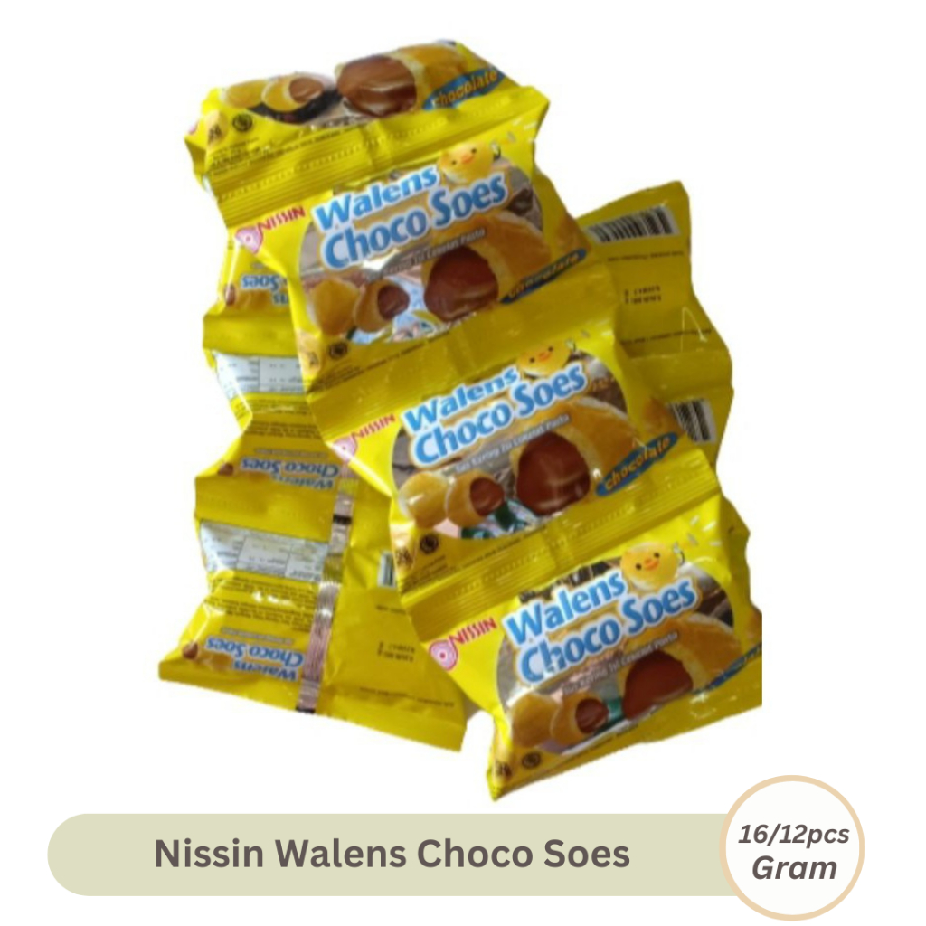 Jual Nissin Walens Choco Soes 16gr X 10pcs Sus Kering isi Cokelat Pasta ...