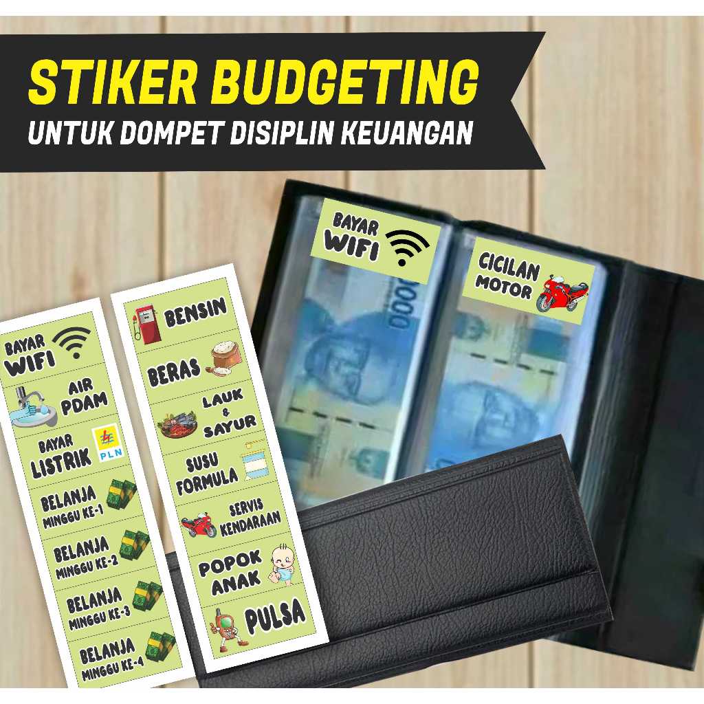 Jual STIKER TEMPEL BUDGETING DOMPET DISIPLIN MENABUNG KEUANGAN | Shopee ...