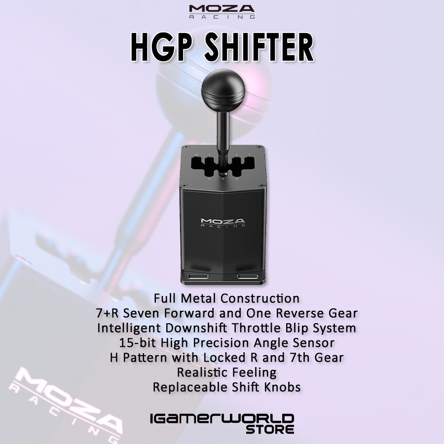Jual MOZA Racing HGP Shifter Racing Simulator Metal H Pattern Shifter ...