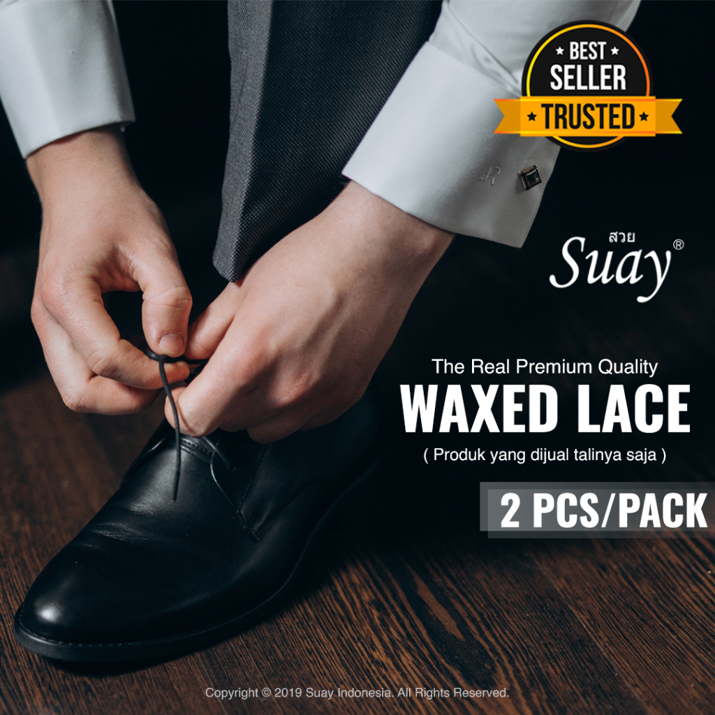 Jual SUAY Tali Sepatu Lilin Wax Bulat Untuk Pantofel Kulit Boot ...