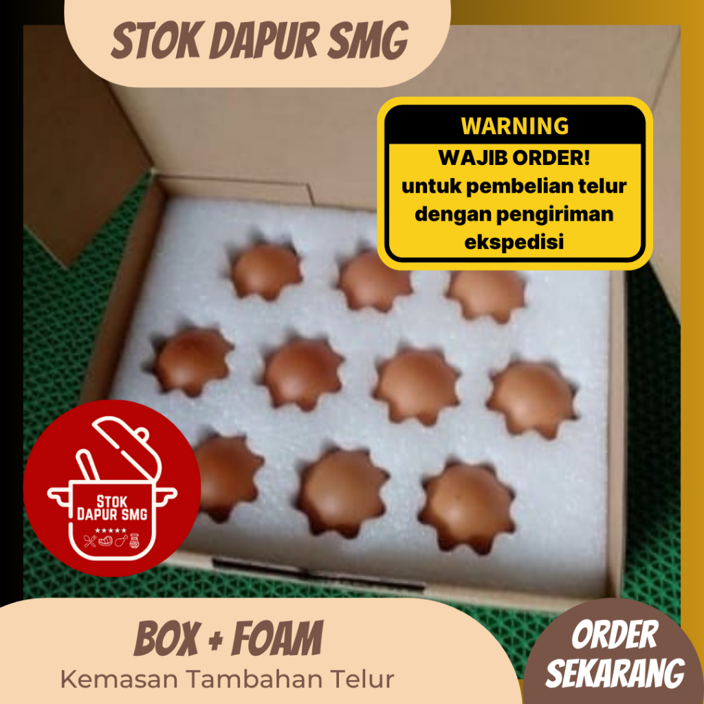 Jual Box dan Foam (Kemasan Tambahan untuk Produk Telur) | Shopee Indonesia