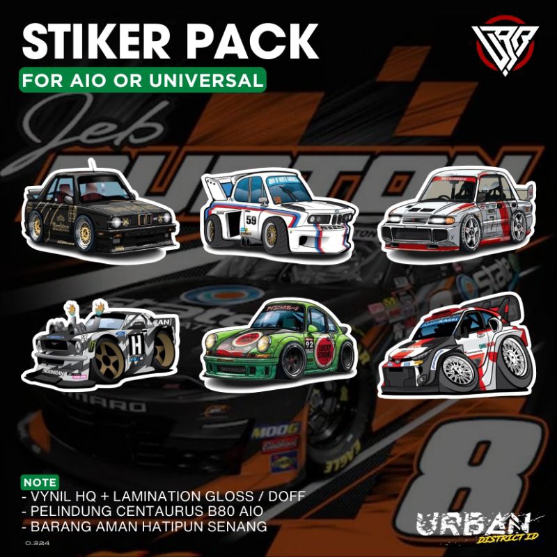 Jual Sticker / Stiker AIO All IN ONE Nascar Series By URBAN DISTRICT ID ...