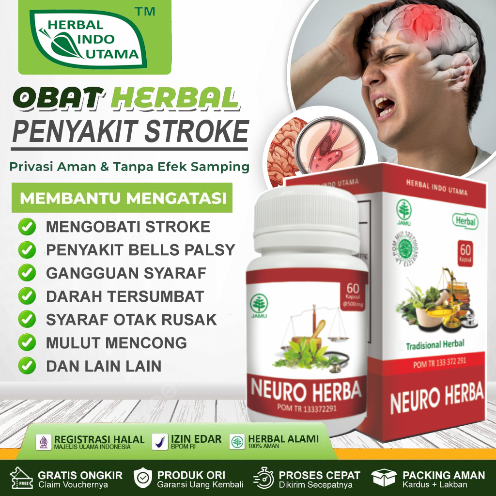Jual Obat Stroke Paling Ampuh Gangguan Syaraf Otak Wajah Kaku Bells ...