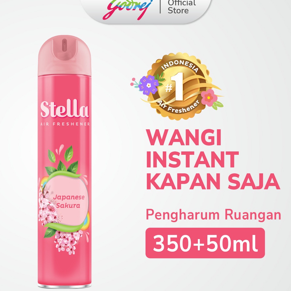 Jual Wow banget Stella Aerosol Japanese Sakura 355 ml Pengharum Pewangi Ruangan Semprot | Shopee ...