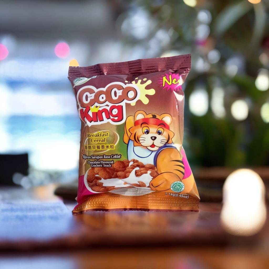Jual Coco King Makanan Ringan Sereal Rasa Coklat 14gr Renceng (10pcs ...