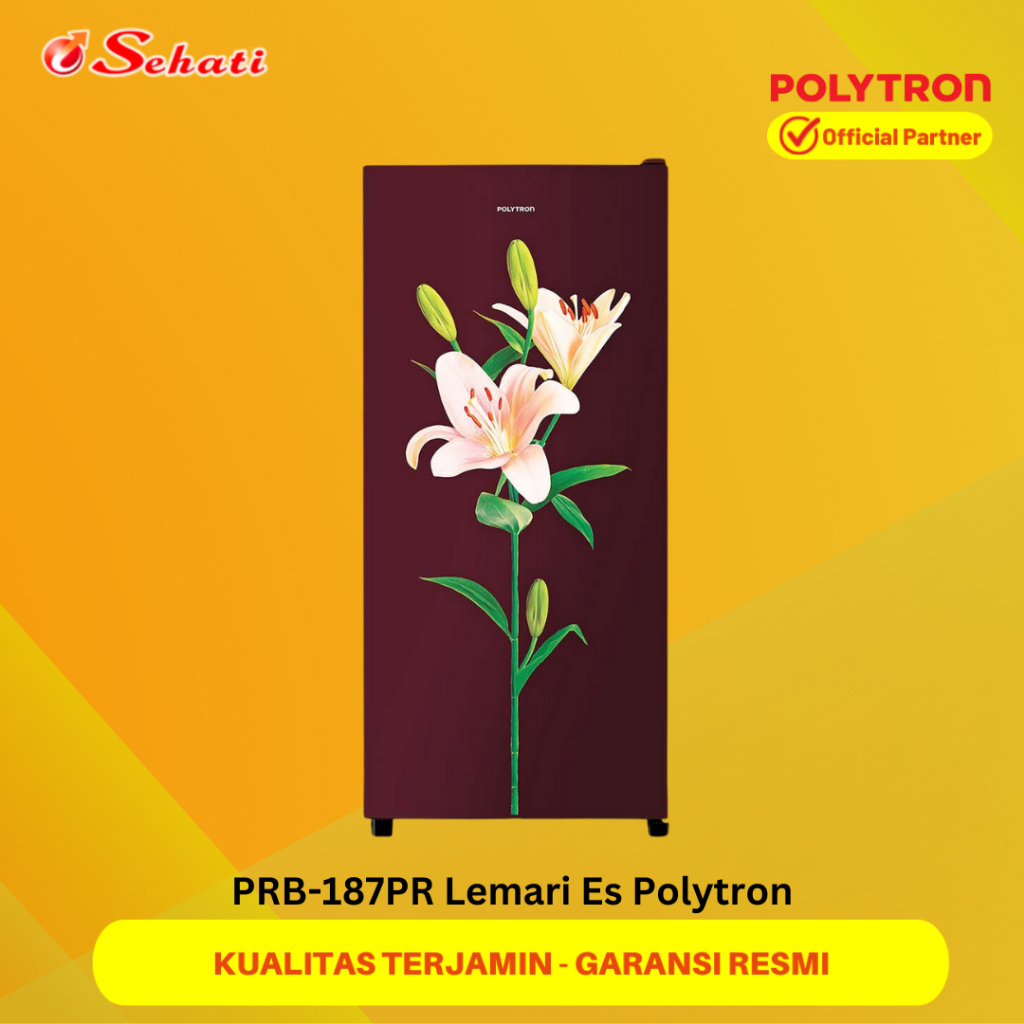 Jual Polytron PRB-187PR Lemari Es Polytron Kulkas 1 Pintu Polytron 180 ...