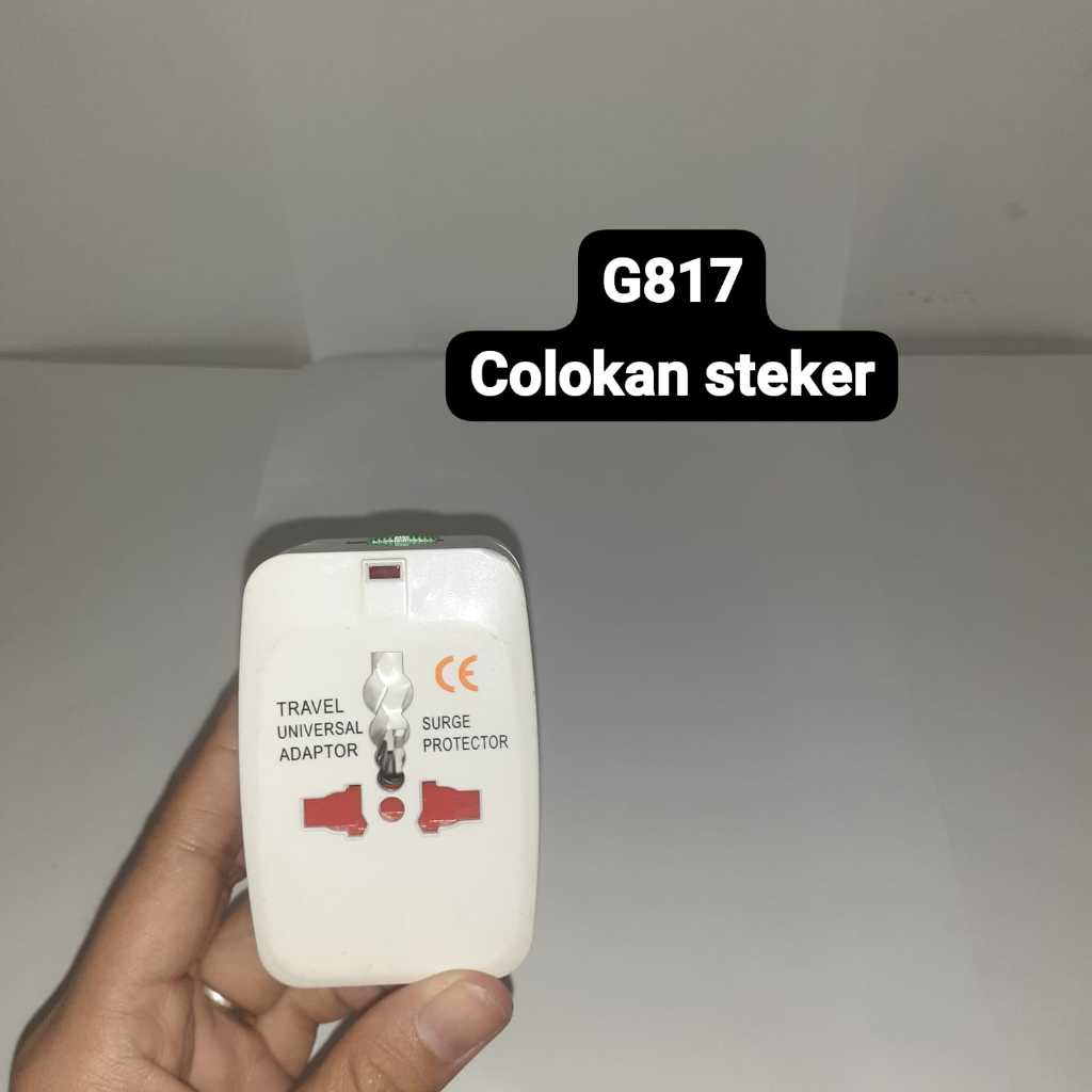 Jual G817 ORIGINAL COLOKAN STEKER LISTRIK TRAVEL UNIVERSAL ADAPTOR ...