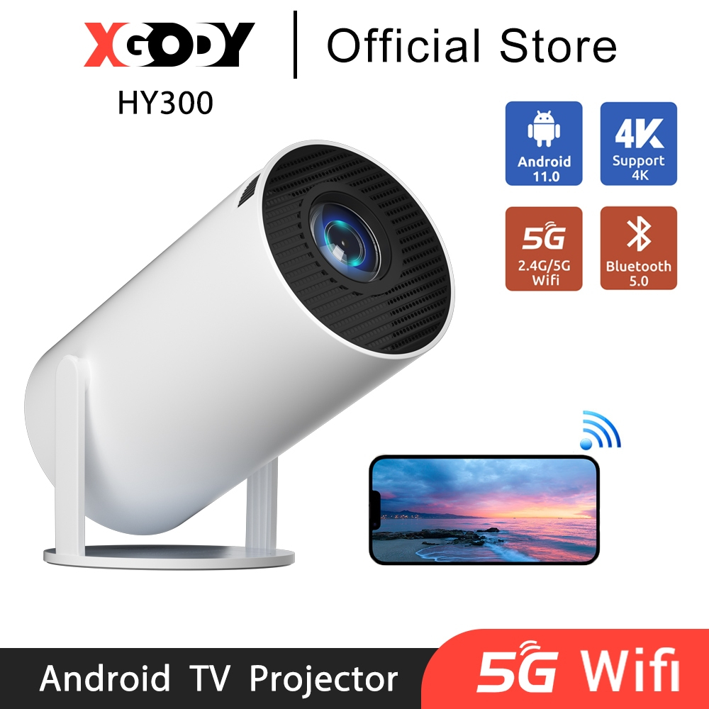 Jual XGODY Gimbal3 Smart Proyektor Android 11.0 4K UHD WiFi6 Bluetooth ...