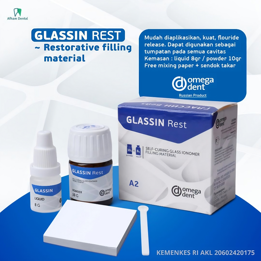 Jual GIC GLASS IONOMER RESTORATIVE SELF CURE OMEGADENT GLASSIN REST ...