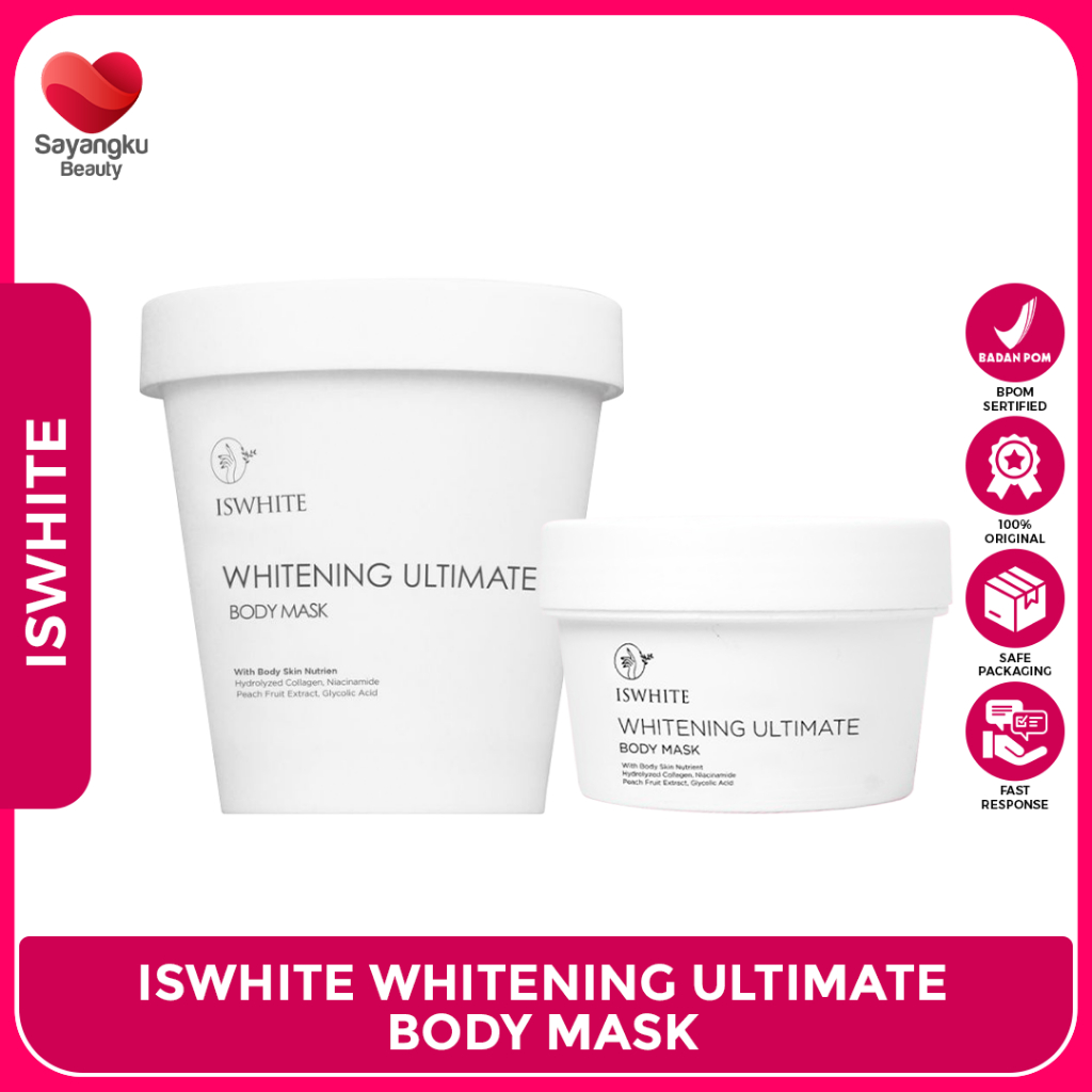 Jual ISWHITE Whitening Ultimate Body Mask 200 g | Shopee Indonesia