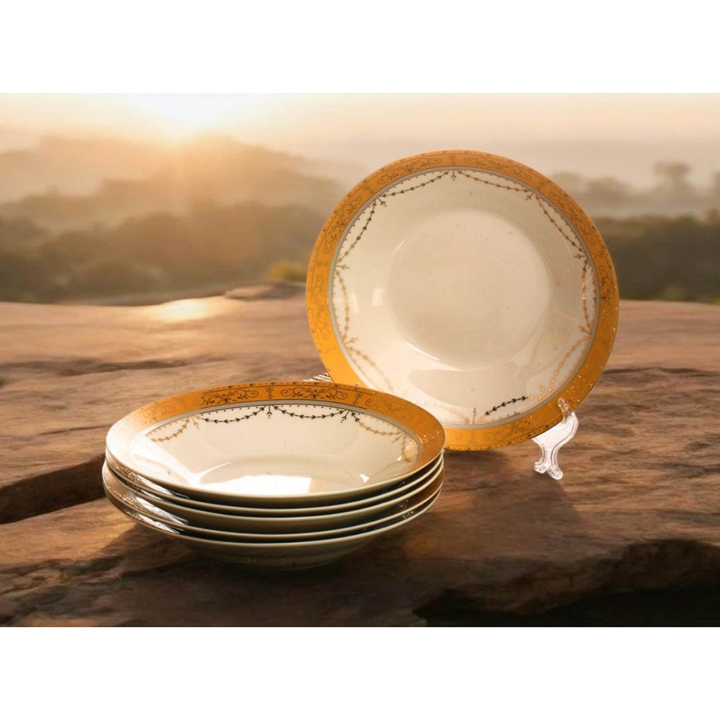 Jual Piring Makan 9 inch (22.8 cm) set 6 pcs B179 PADI VICENZA ...