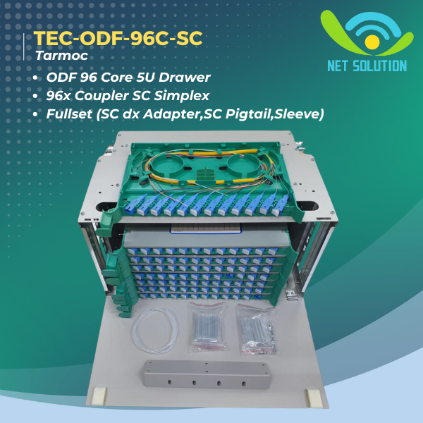 Jual Fiber Optic ODF 96 Core Full Set (SC Adapter,SC Pigtail,Sleeve ...