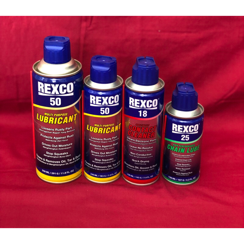 Jual REXCO contact cleaner / chain lube / lubricant anti karat | Shopee ...