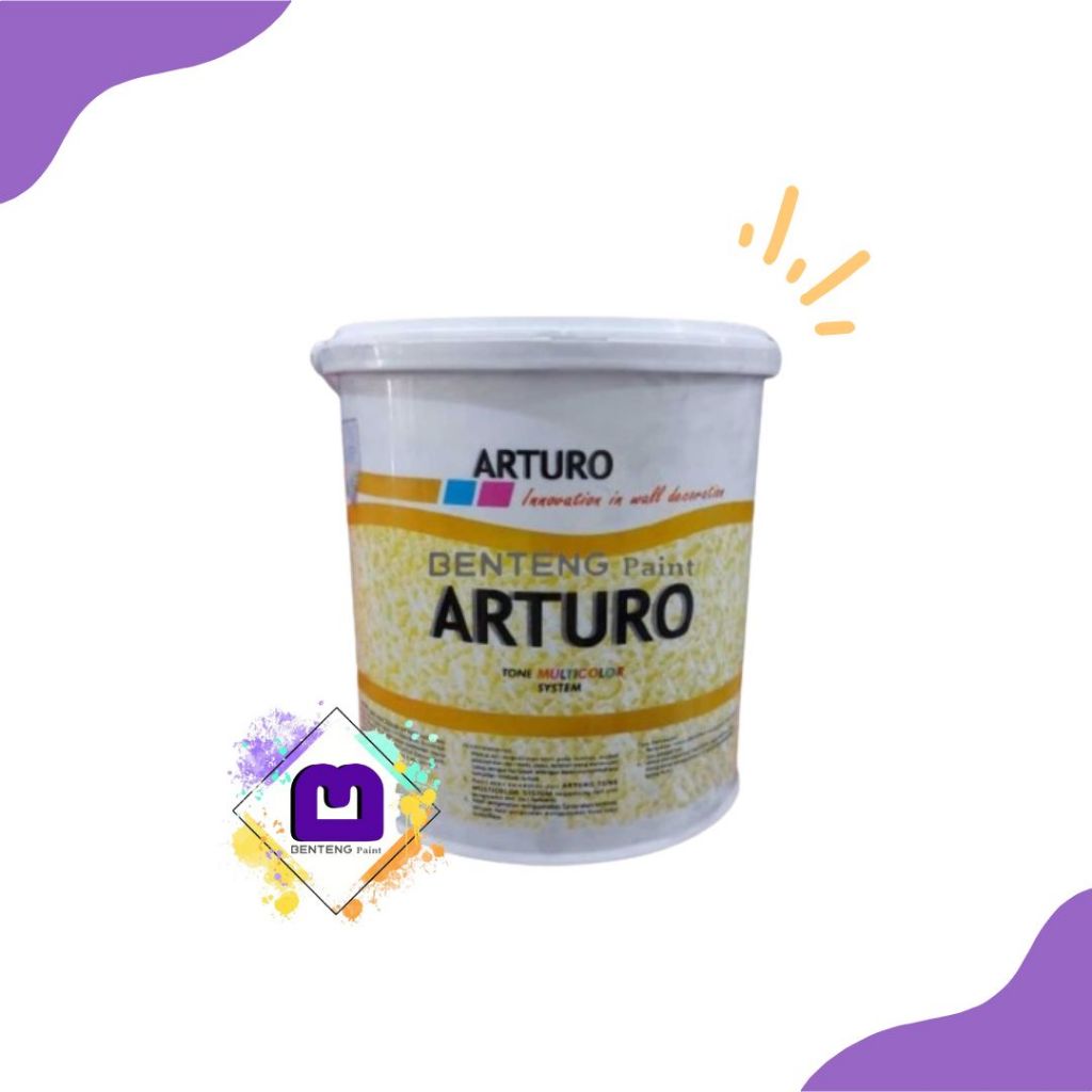 Jual CAT TEMBOK TEKSTUR ARTURO Arturo Texture Based Galon 4kg Cat ...
