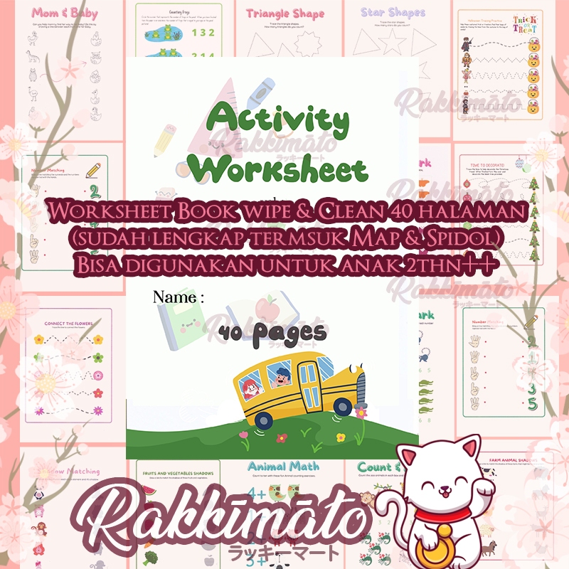 Jual Activity book - Worksheet wipe and clean - Worksheet Edukasi ...