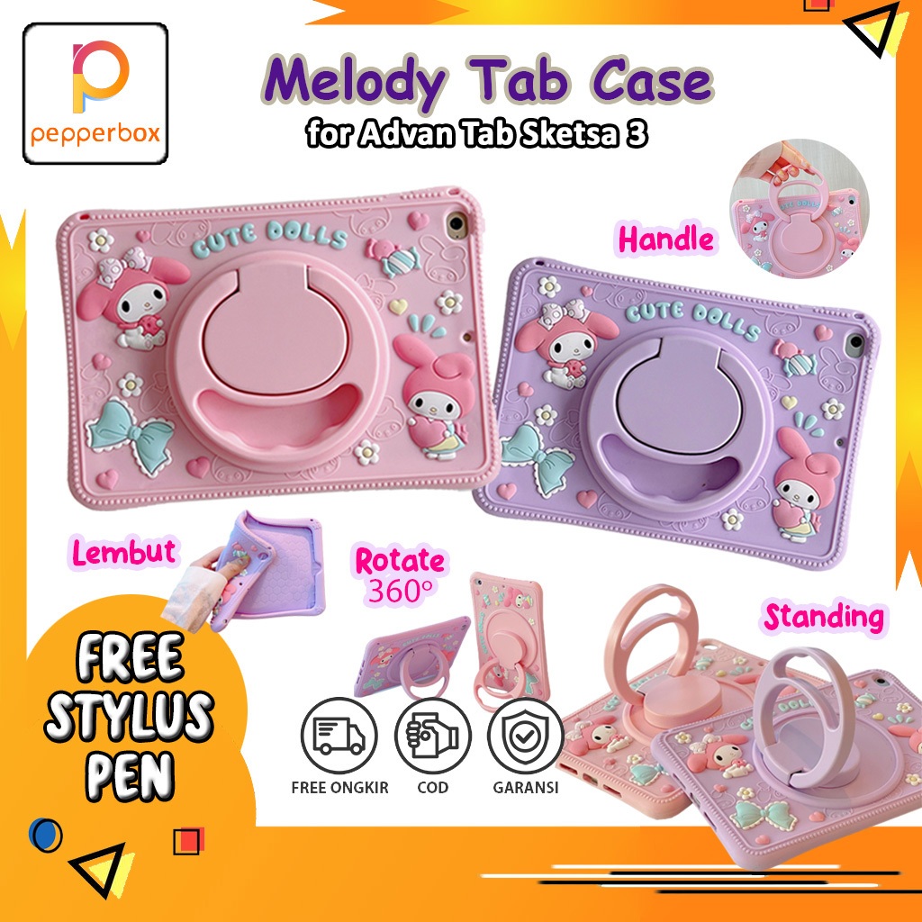 Jual Advan Tab Sketsa 2 10 Inch Ring Case Sandaran Softcase Anak Kids ...