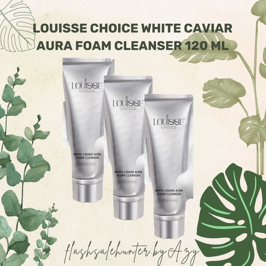 Jual LOUISSE CHOICE White Caviar AURA FOAM CLEANSER 120 ML SALMON ...