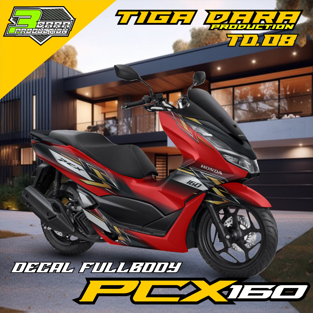 Jual Decal Pcx 160 Decal Fullbody Honda Pcx 160 2021 Desain Simpel Kode ...