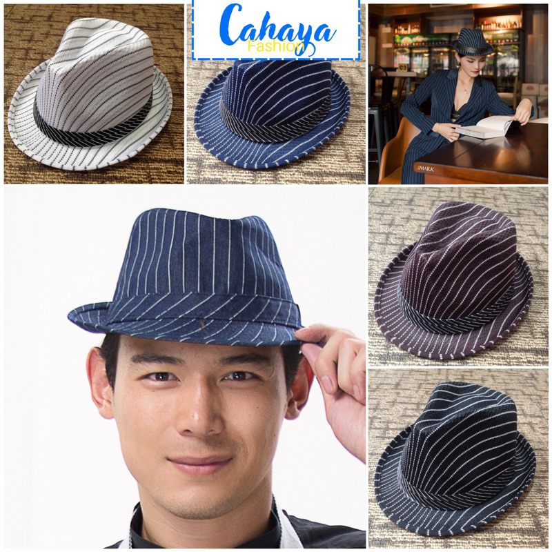 Jual Topi Tompi Fedora Jazz Topi Cowo Cewe Motif Dewasa T3 | Shopee ...