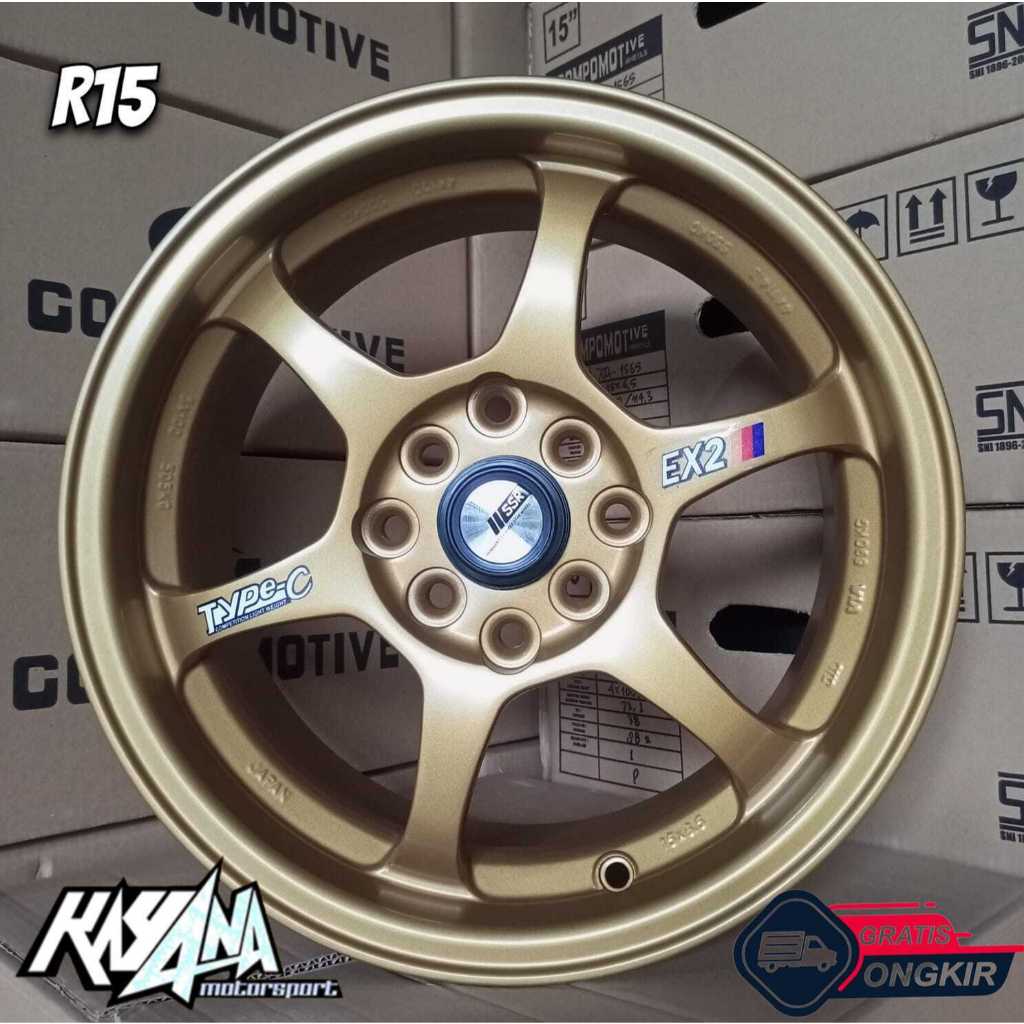 Jual Velg Mobil R15 Type C Baut 4x100 4x114,3 Velg Mobil Avanza Jazz ...