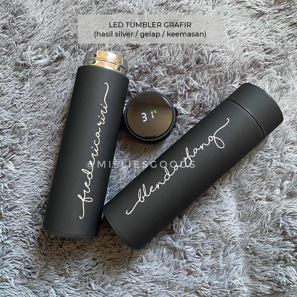Jual Tumbler LED Suhu Custom || Tumbler Stainless Steel Unik Custom ...