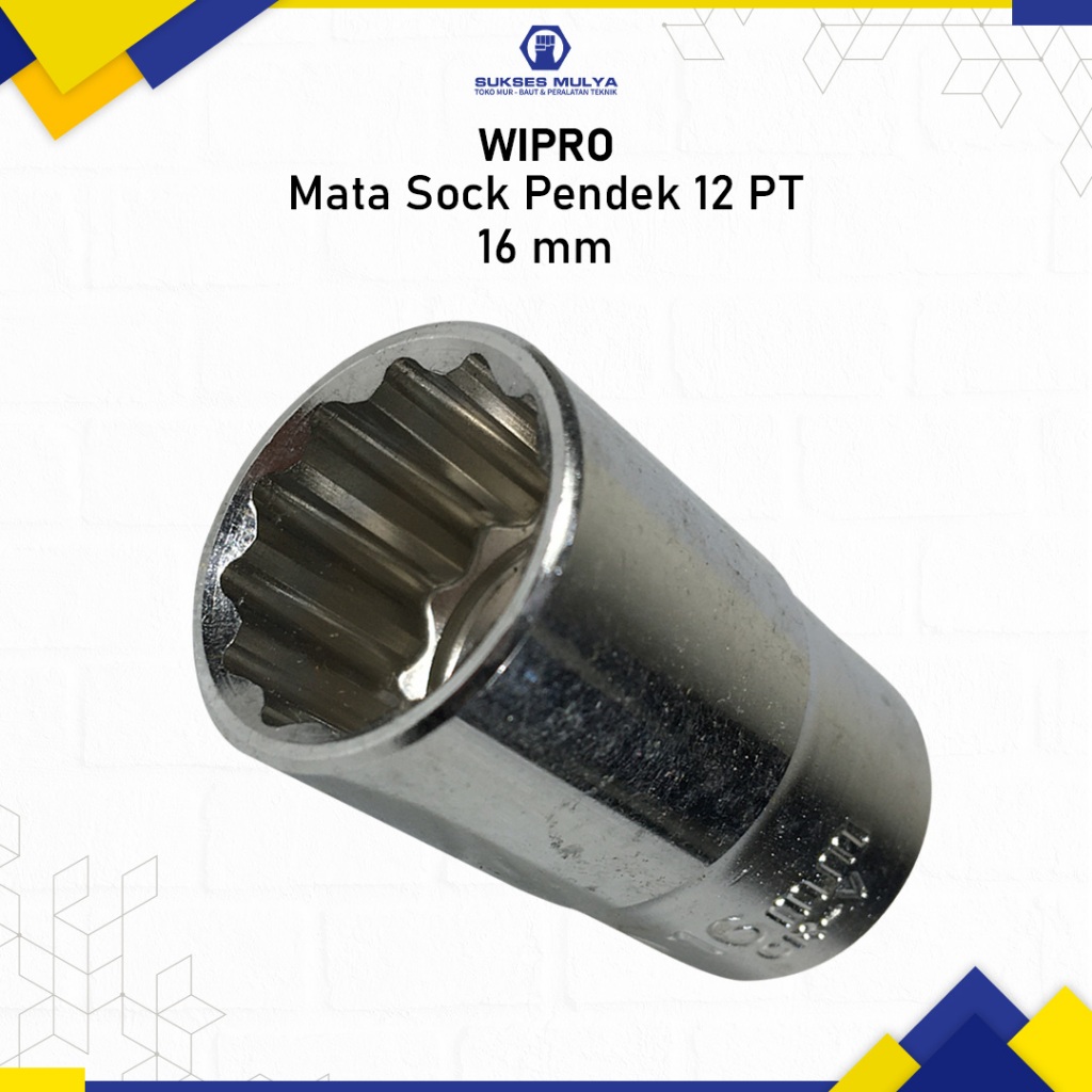 Jual Wipro Mata Kunci Shock Chrome Sok Sock Socket Bintang 1/2 inci ...