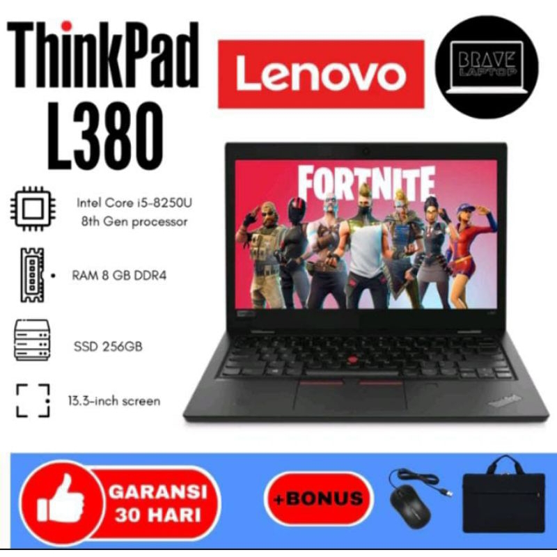Jual LAPTOP LENOVO THINKPAD L380/L390 CORE i5/i7 GEN 8 - LAYAR 13 INCH MURAH DAN BERGARANGSI ...