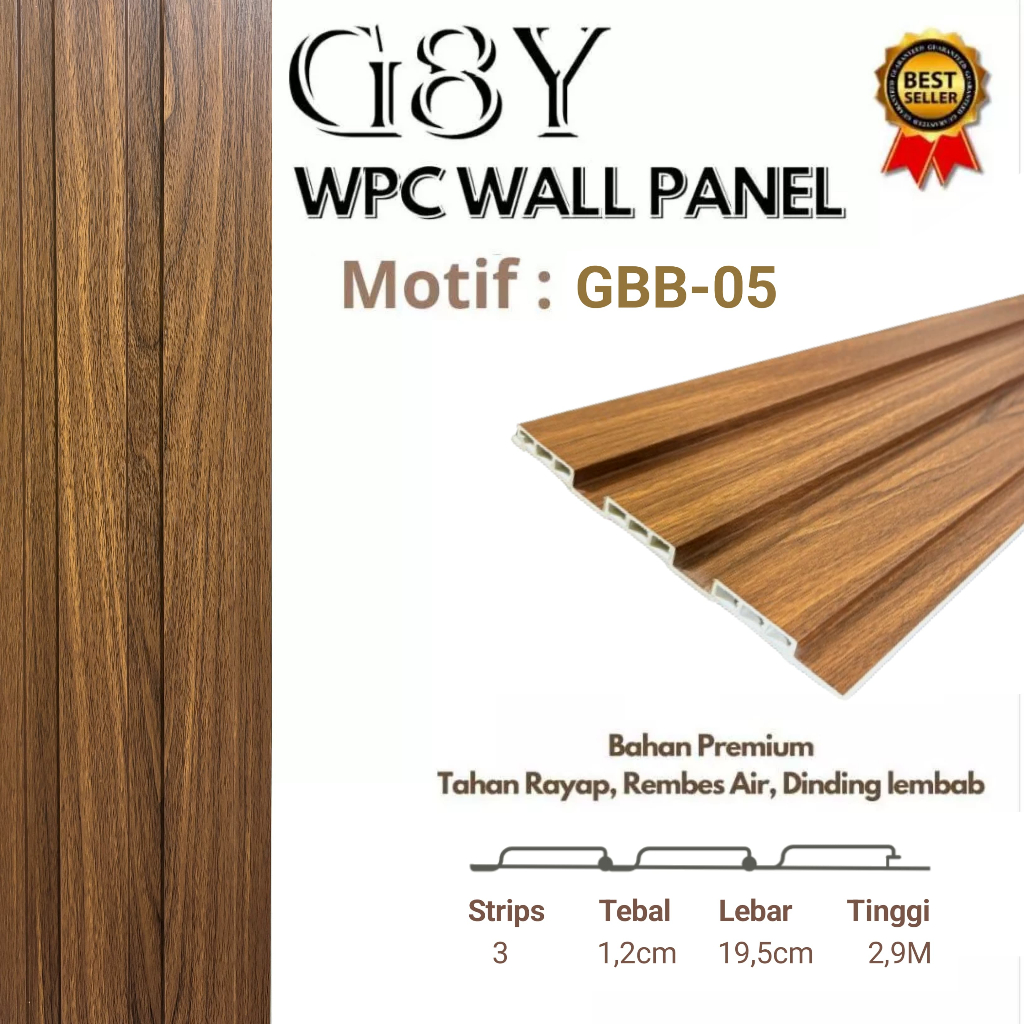 Jual Wpc panel (PREMIUM) 1meter/kisi-kisi/Wallpanel/Wpc murah/Wpc Panel Terlengkap | Shopee ...