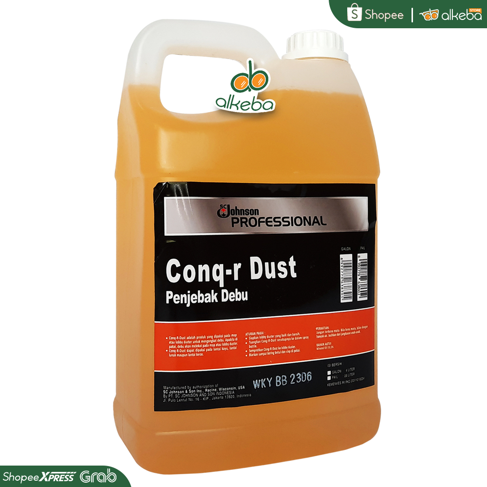 Jual Conq R Dust Johnson Penjebak Debu MInyak Lobby 4 Liter | Shopee Indonesia