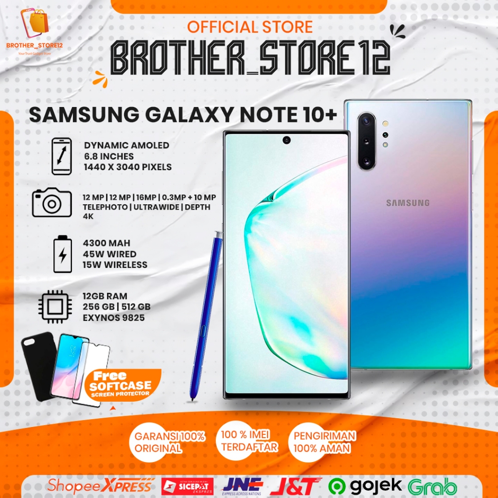 Jual samsung galaxy note 10 plus 12/512 GB sein second original | Shopee Indonesia