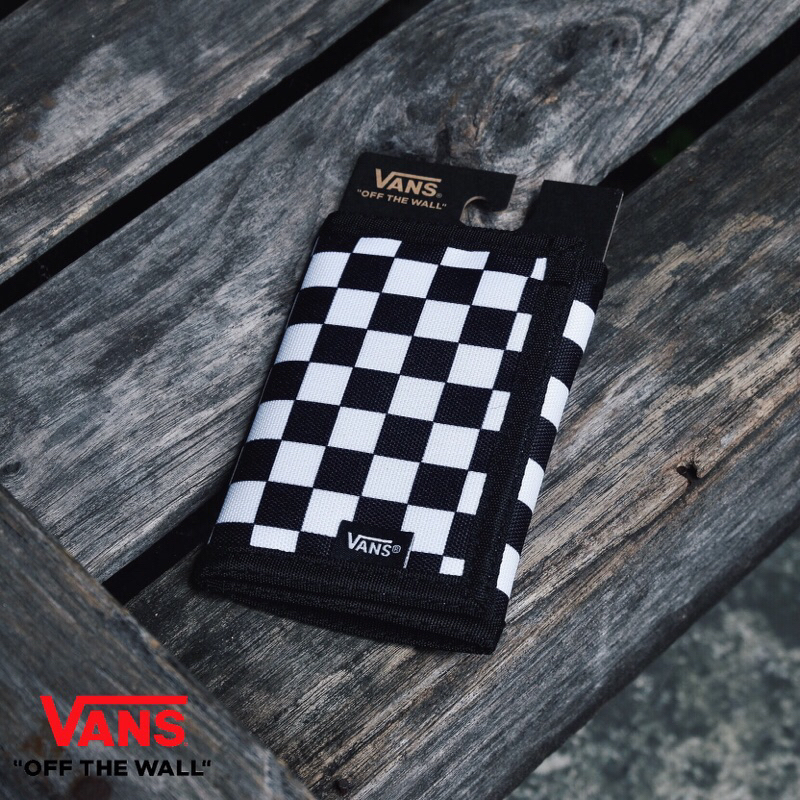 Jual VANS SLIPPED WALLET CHEKERBOARD BW | Shopee Indonesia
