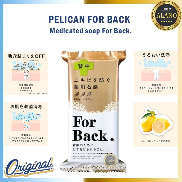 Jual Sabun Jerawat Punggung - Pelican For Back Medicated Body Soap for ...