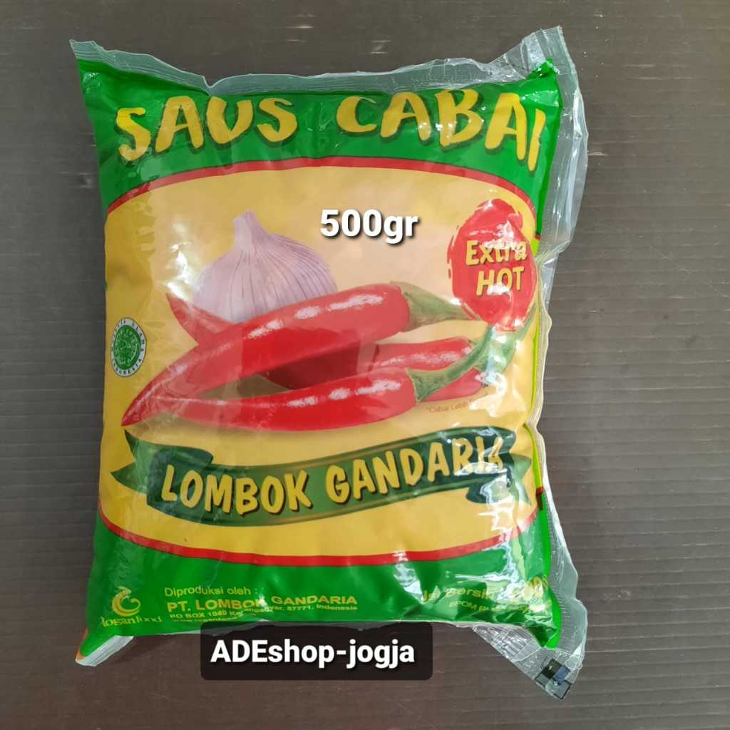 Jual saus sambal gandaria 600 ml saos cabe lombok bantal cabai extra ...