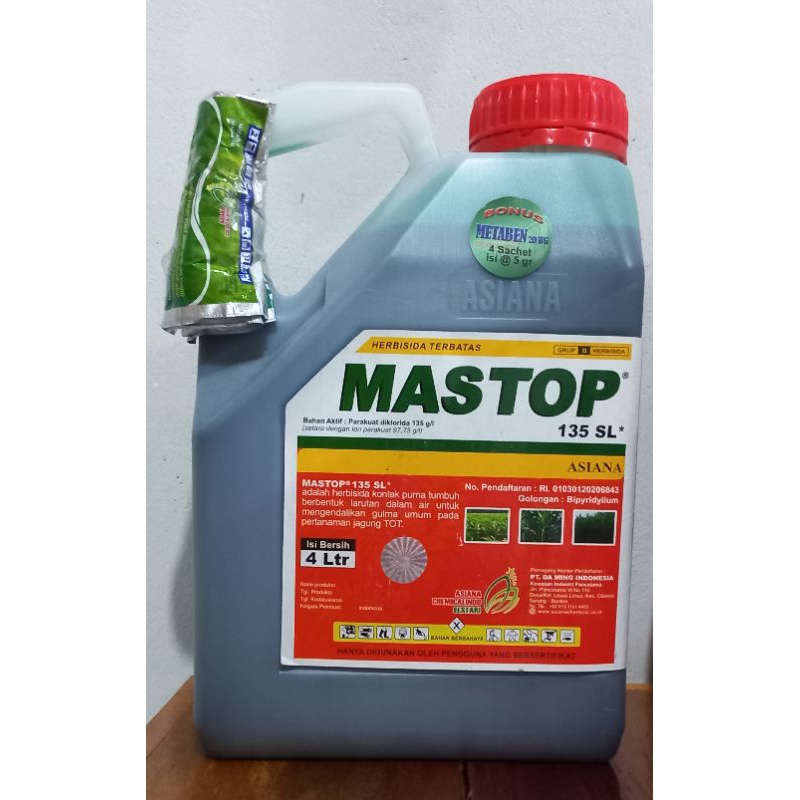Jual Mastop 4 Liter / Racun Rumput / Pembasmi Rumput / Racun Lalang ...