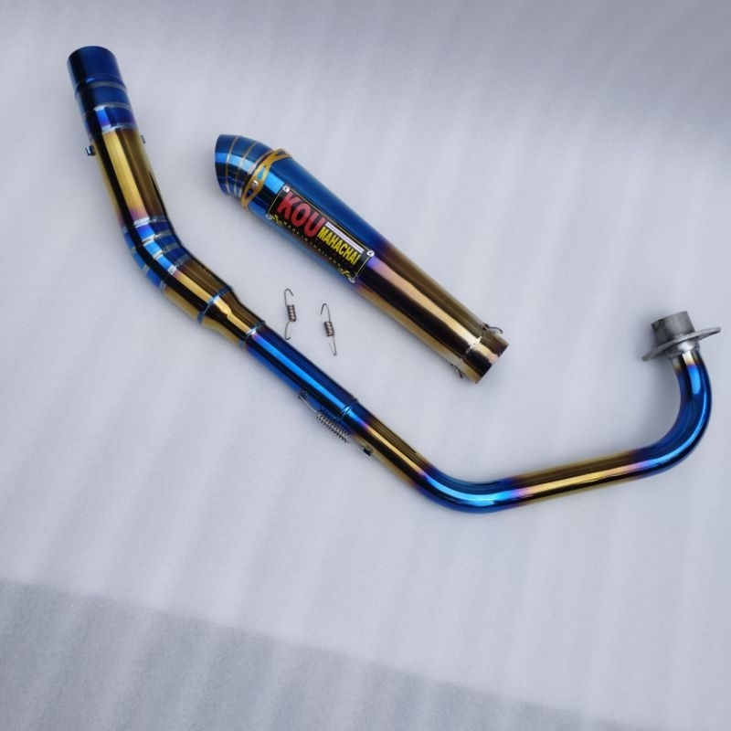 Jual 1Set Exhaust big elbow muffler pipe kou honda CG 125 150 160 titan ...
