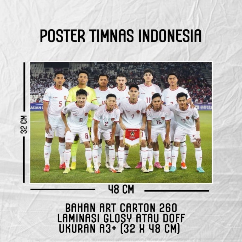 Jual POSTER TIMNAS INDONESIA , BISA CUSTOM FOTO DARI PEMBELI | Shopee ...