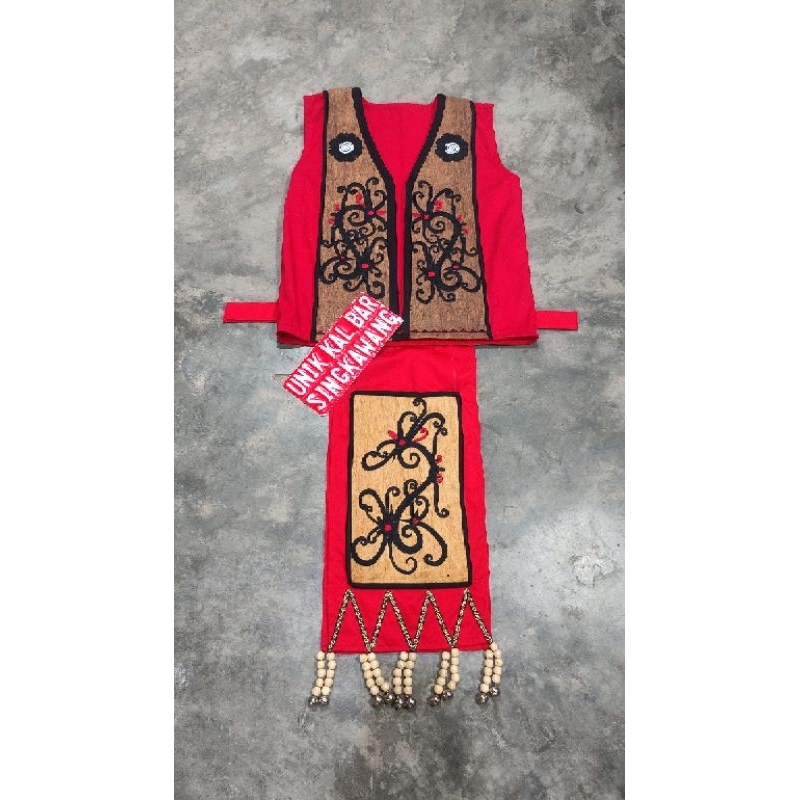 Jual Rompi set Dayak kulit kayu Rompi Kapuak Kalimantan | Shopee Indonesia