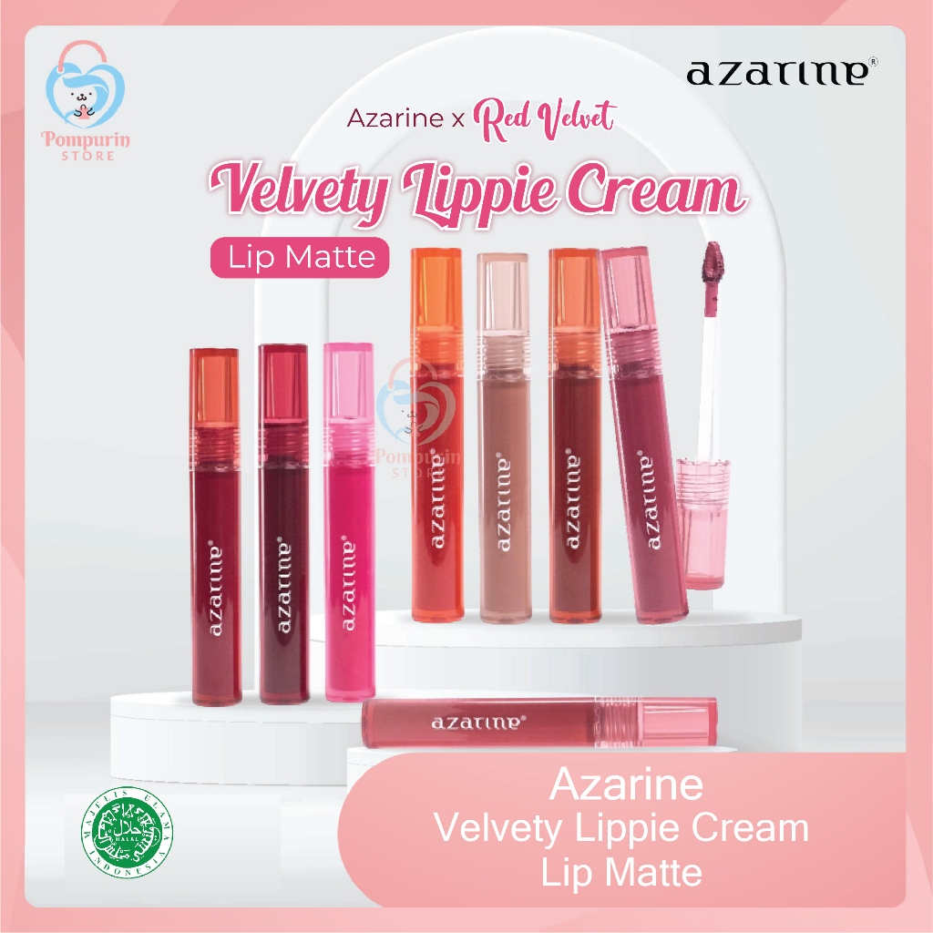 Jual AZARINE X Red Velvet Velvety Lippie Cream Lip Matte/Lip Velvet ...