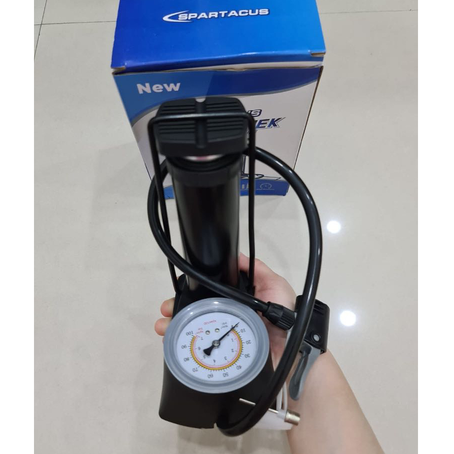 Jual pompa injek sepeda motor pompa 2 lubang spartacus meter hitam ...