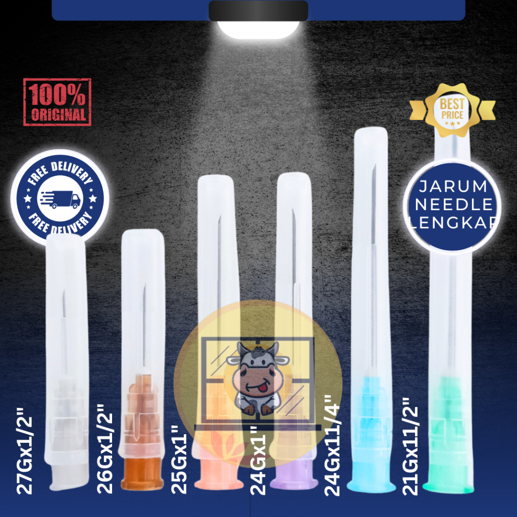 Jual ONEMED NEEDLE 18G 21G 23G 24G 25G 26G 30G | 1 Biji | Jarum One Med Suntikan Khusus Tenaga ...