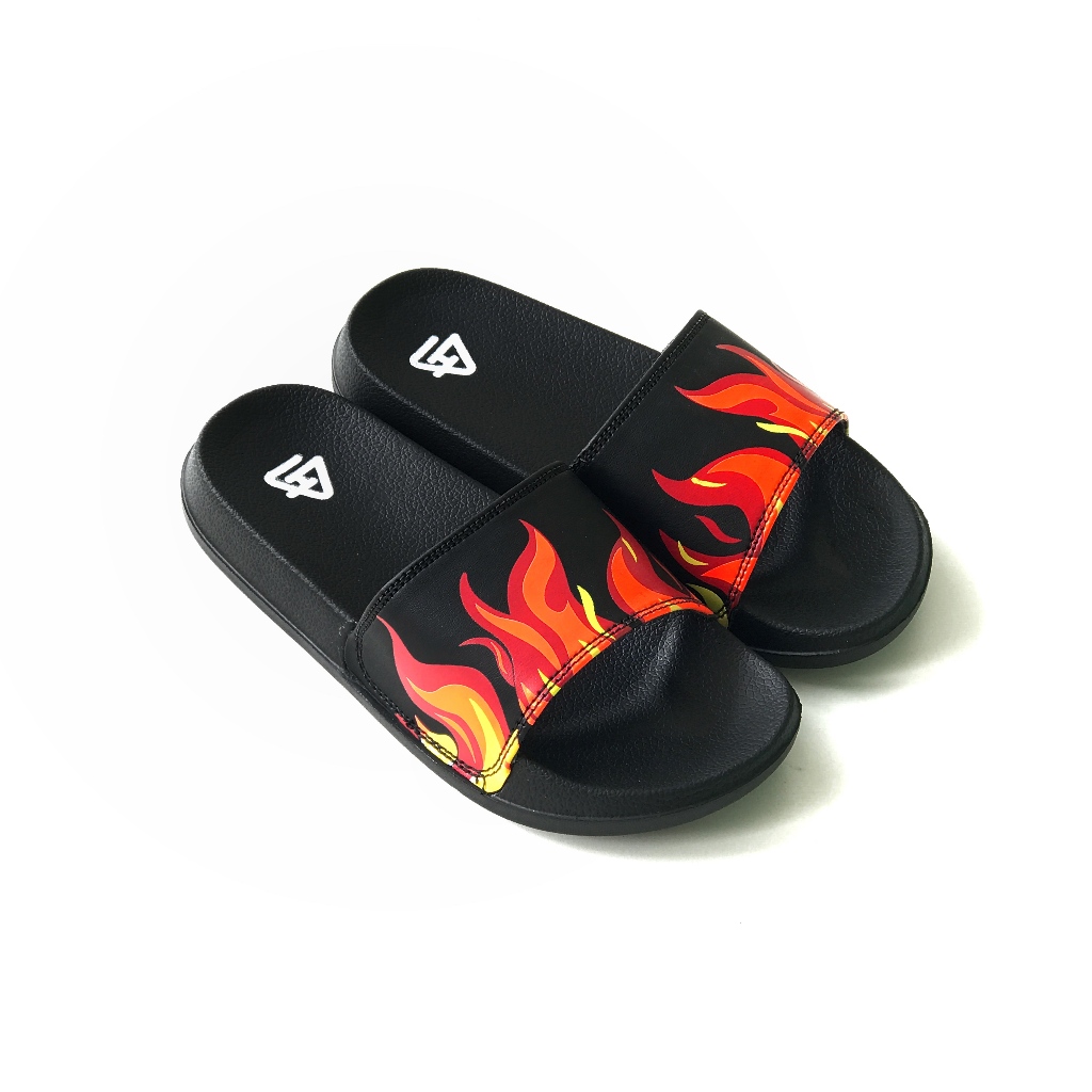 Jual Sandal Selop Anak Motif Api Merah Menyala Bahan Ringan Empuk ...