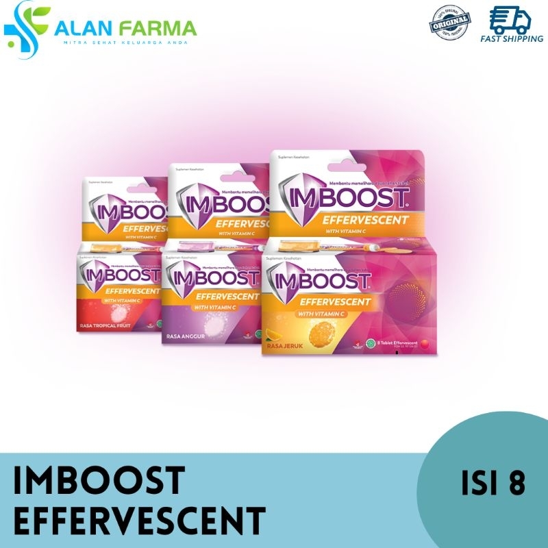 Jual Imboost Effervescent with Vitamin C isi 8 Tablet | Imboost Larut ...