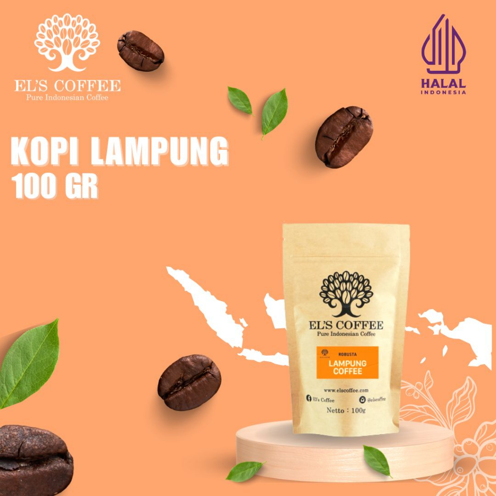 Jual Kopi Lampung Robusta 100Gr Pure Indonesia Coffee Beans Asli dari ...