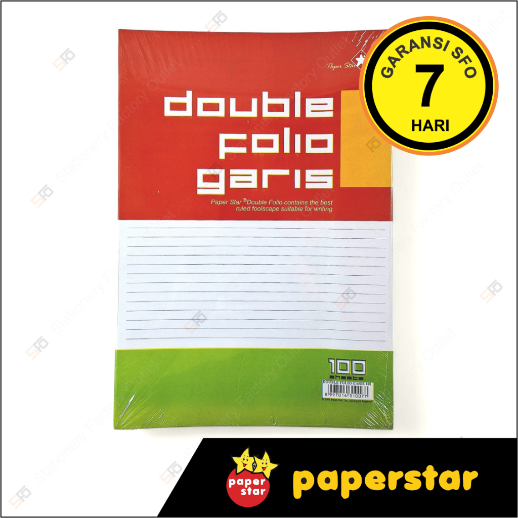 Jual Double Folio Garis Paperstar isi 100 - Ukuran A4 | Shopee Indonesia