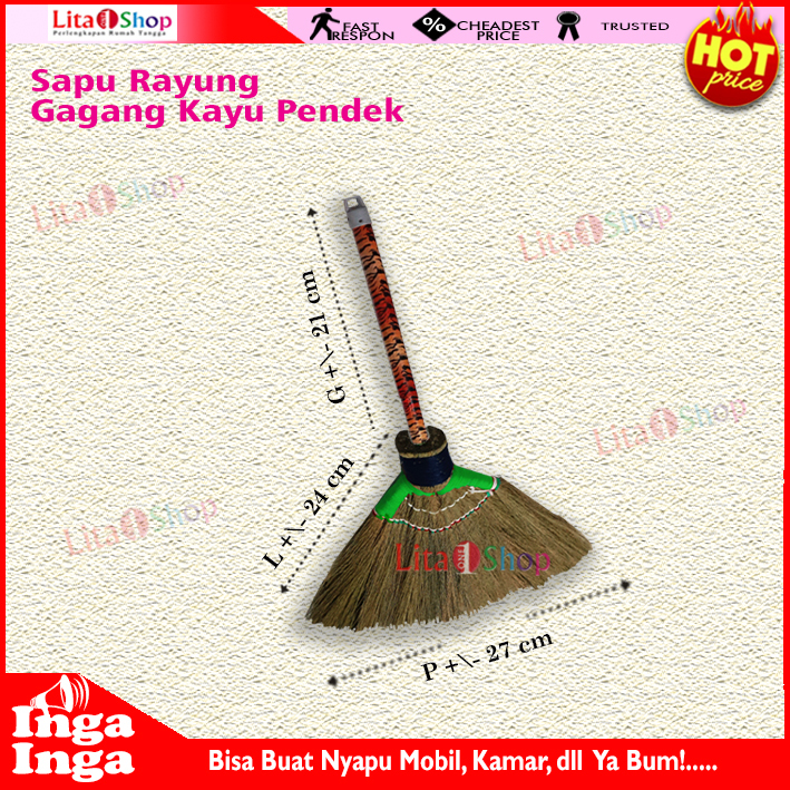 Jual Sapu Lantai Ijuk Rayung - Sekam - Rumput Padi Kecil | Shopee Indonesia