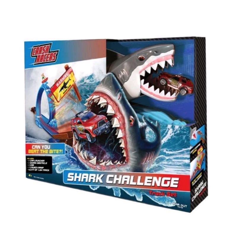 Jual Crash Racers Shark Challenge Track Set Trek Mobil Balap HotWheels ...