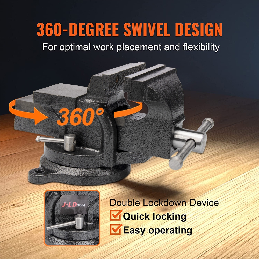 Jual JLD 360° Rotation Catok Clamp 3/4/5/6/8'' Bench Vise Ragum Klem ...