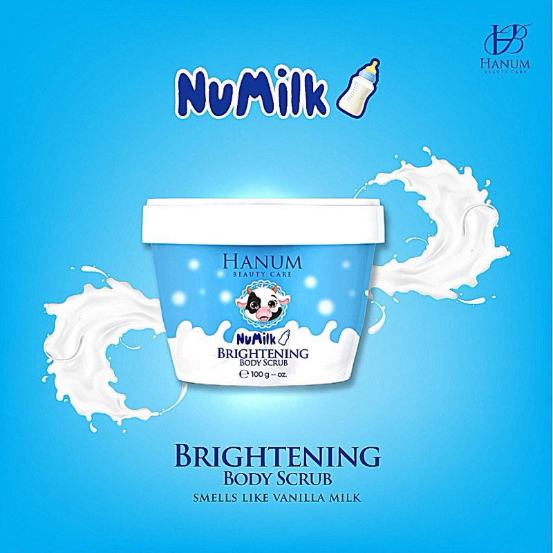 Jual NU MILK BRIGHTENING BODY SCRUB BY HANUM | Shopee Indonesia