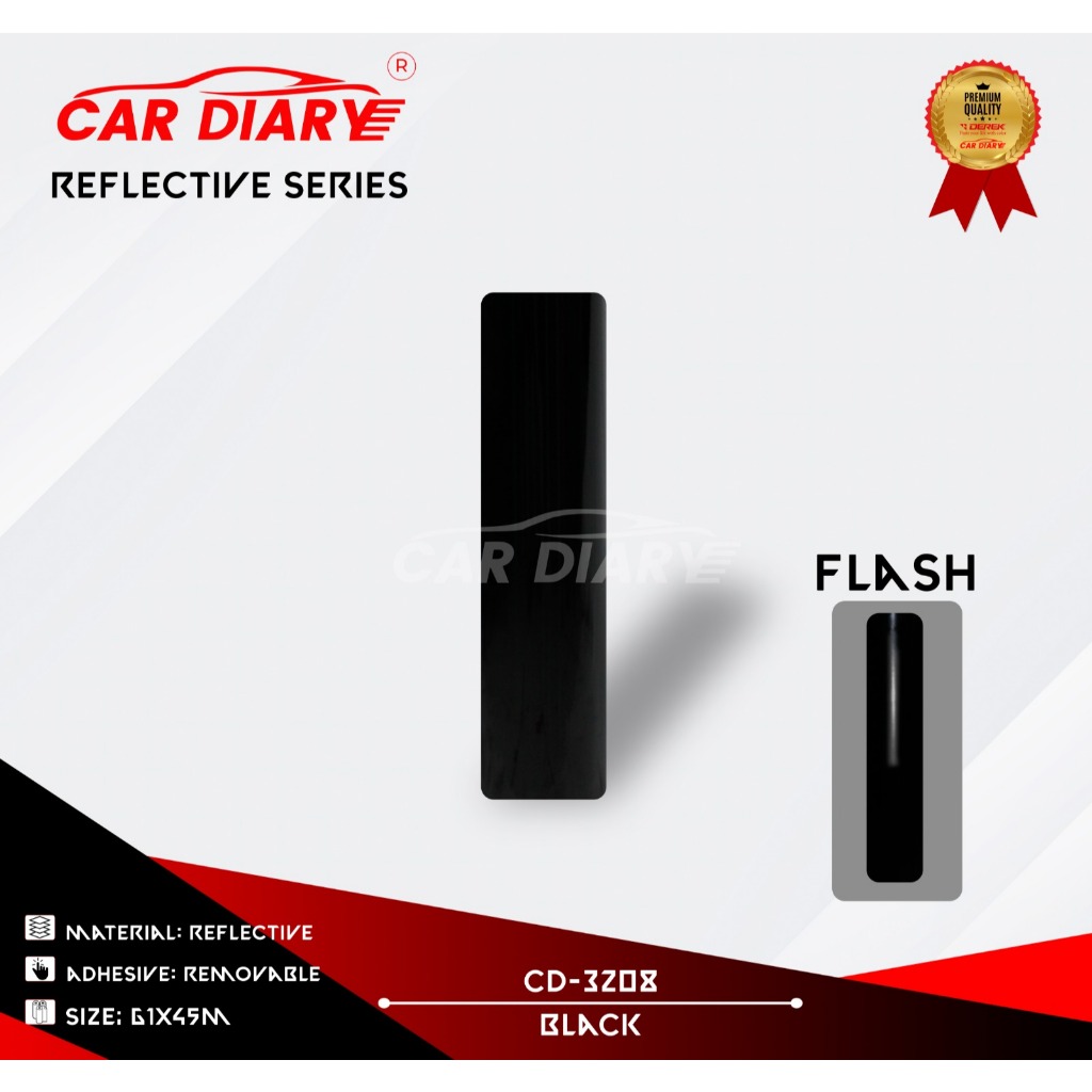Jual REFLEKTIF / BAHAN STICKER REFLEKTIVE CAR DIARY (BLACK) / REFLEKTIF ...